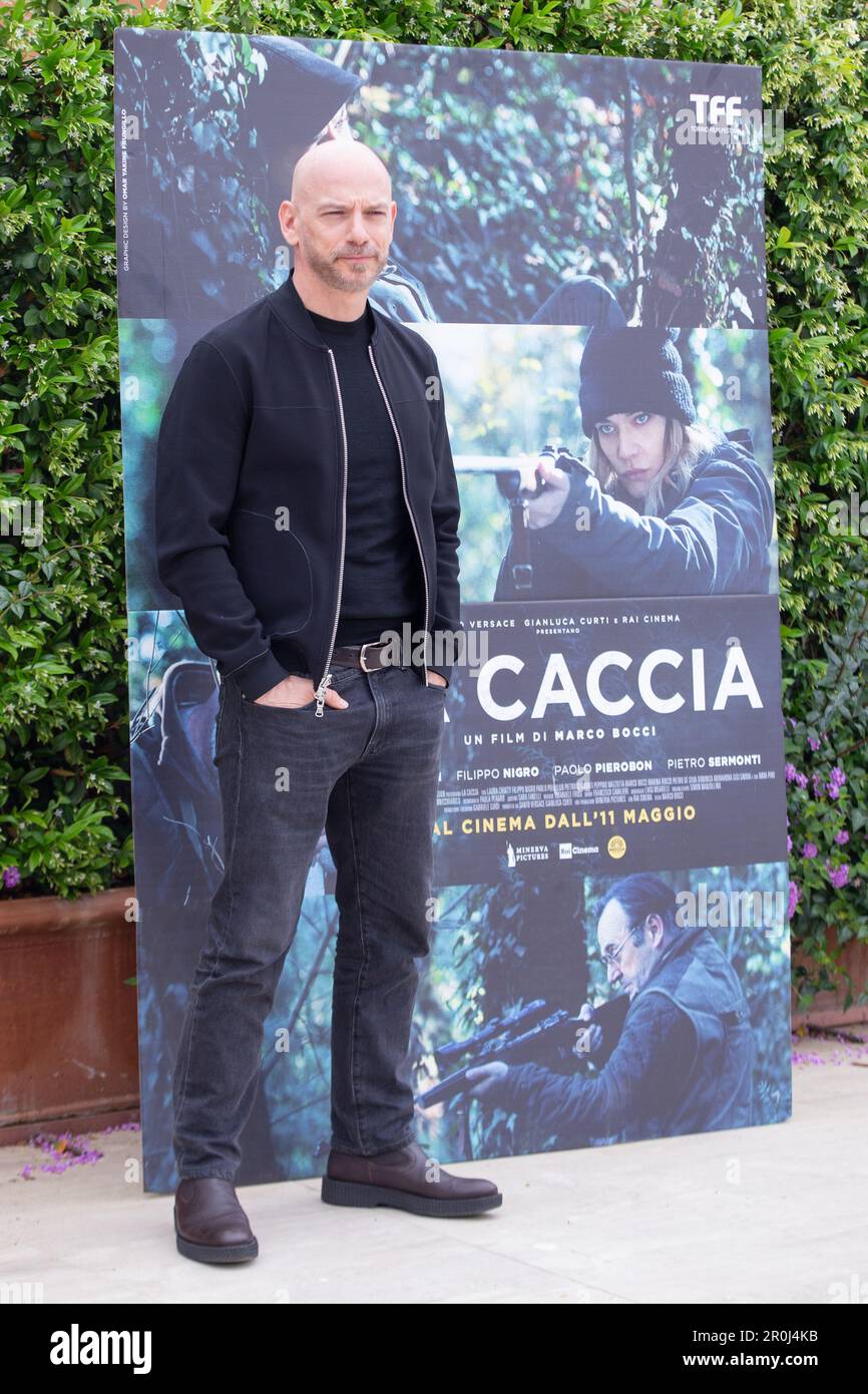 May 8, 2023, Rome, Italy: Actor Filippo Nigro attends the photocall of ...