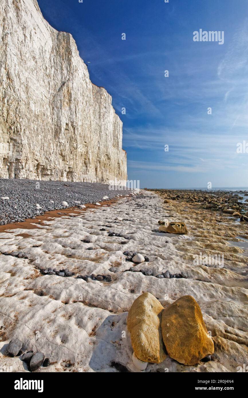 Seven Sisters cliffs, East Sussex, England, Great Britain Stock Photo ...