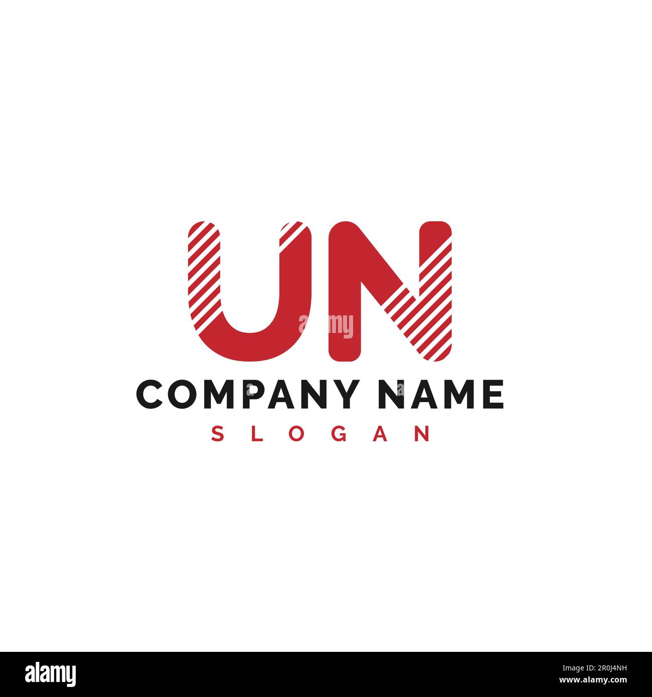 UN Letter Logo Design. UN Letter Logo Vector Illustration - Vector ...