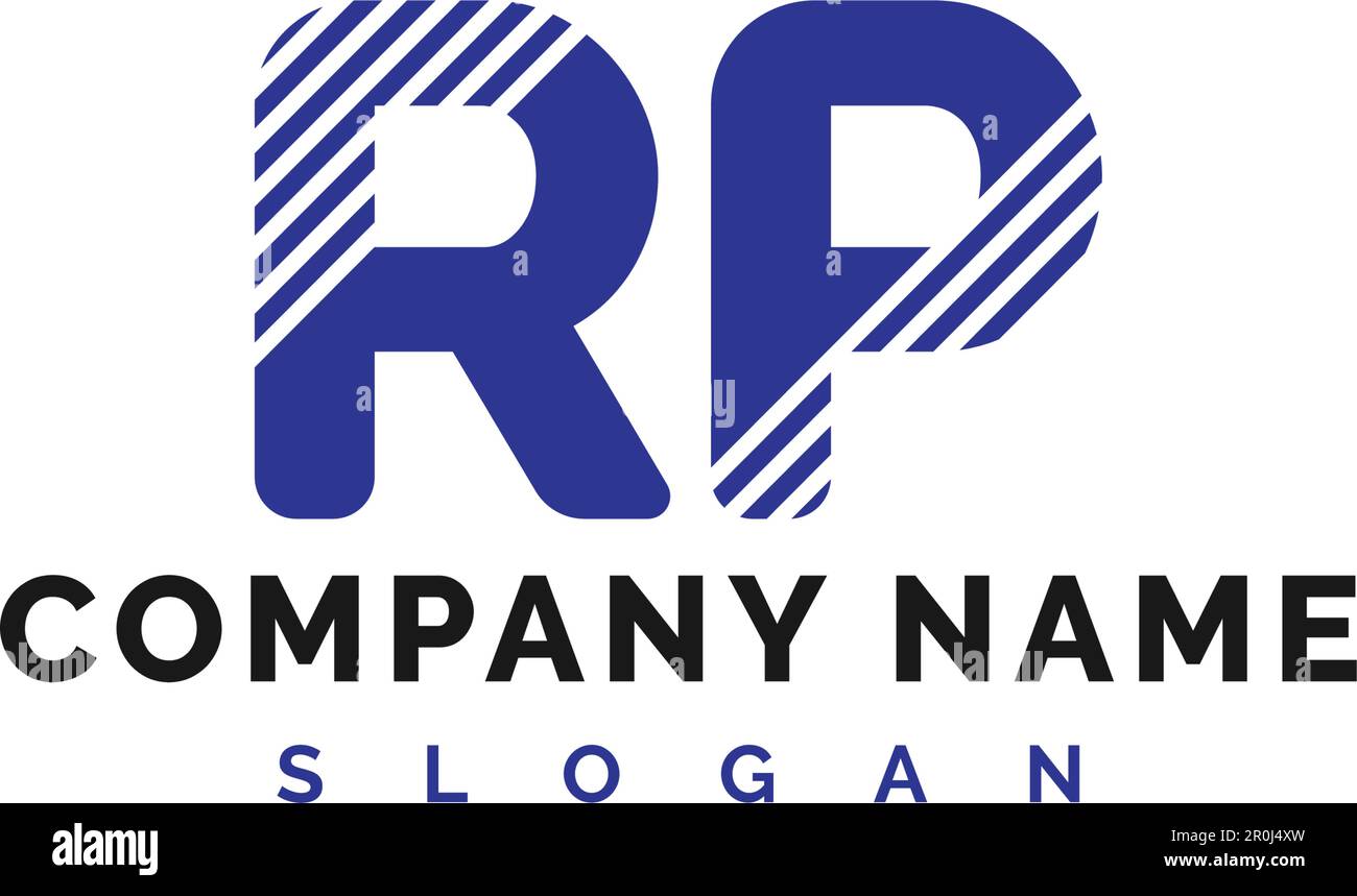 RP Letter Logo Design. RP letter logo Vector Illustration - Vector ...