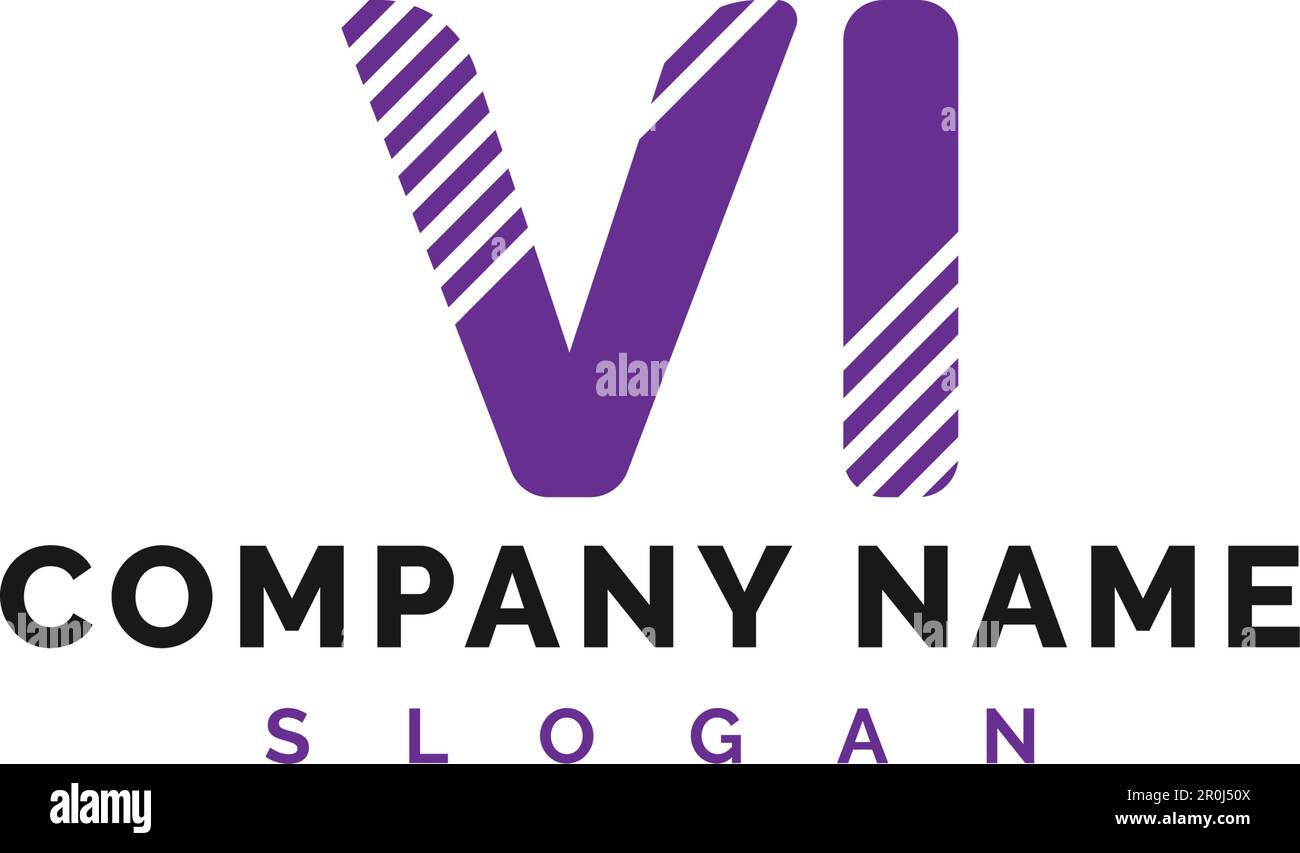VI Letter Logo Design. VI Letter Logo Vector Illustration - Vector ...