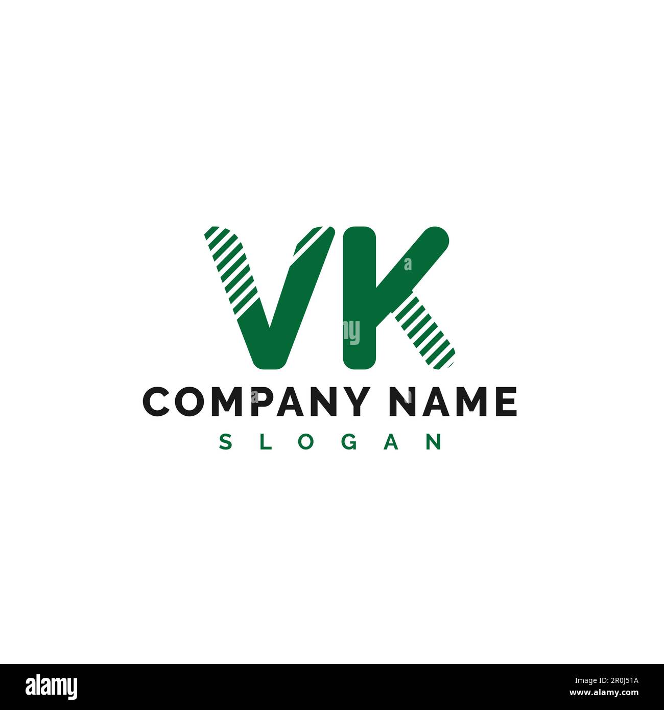 VK Letter Logo Design. VK Letter Logo Vector Illustration - Vector ...