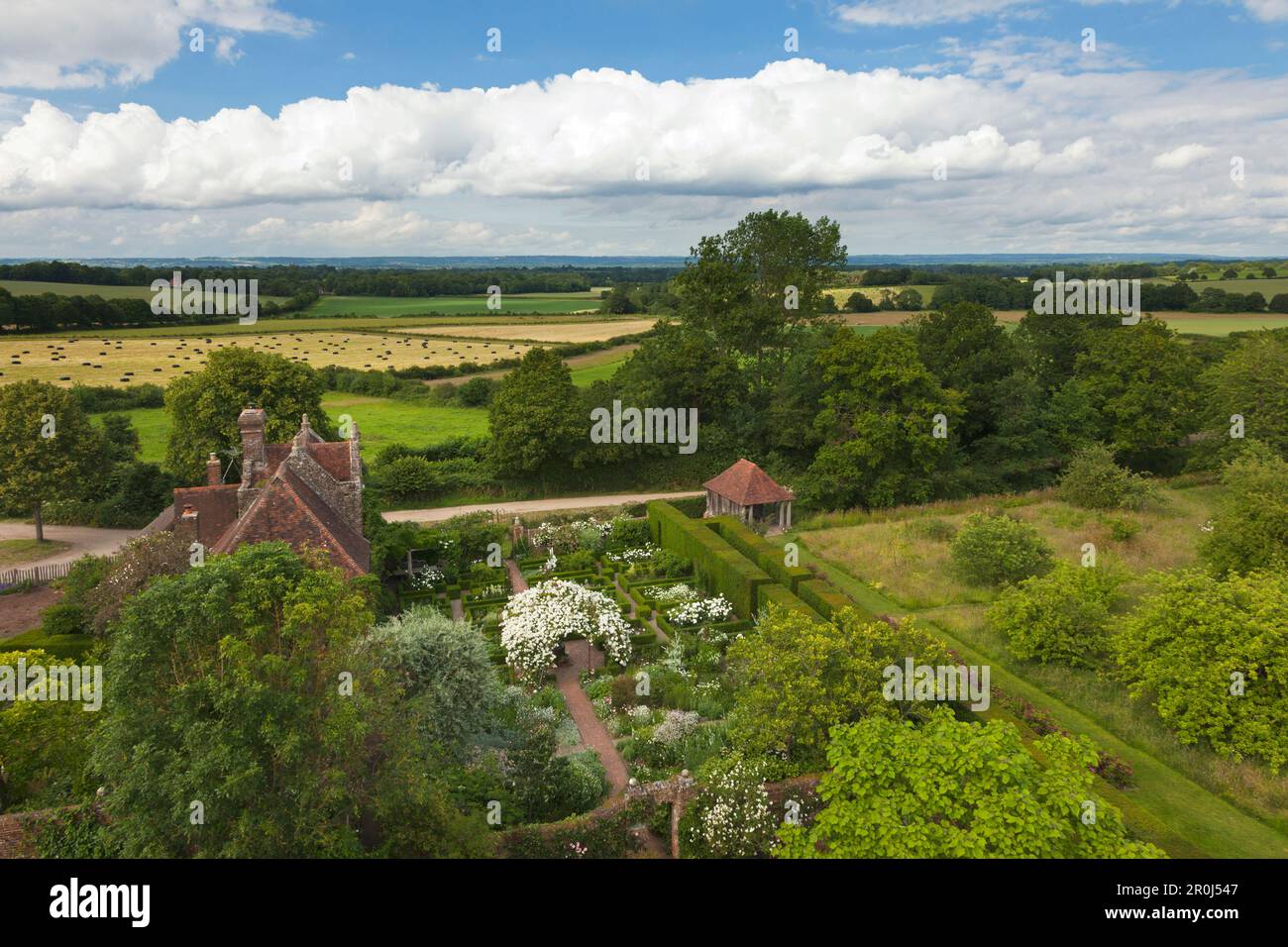 View from the tower to the White Garden, the Priest's House and the ...