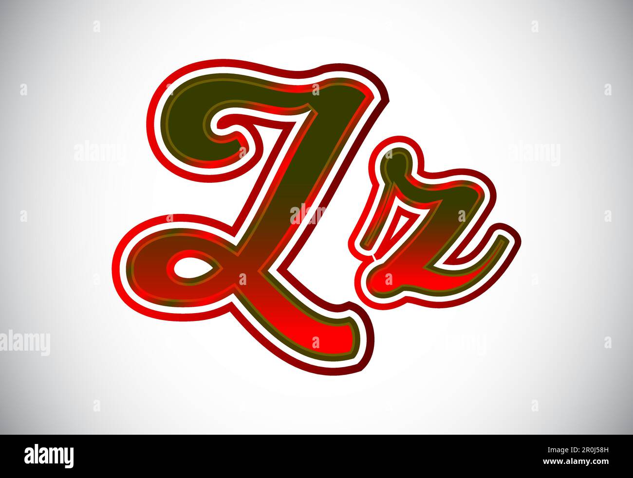 English Upper And Lower Case Letter. Graphic Alphabet Symbol For ...