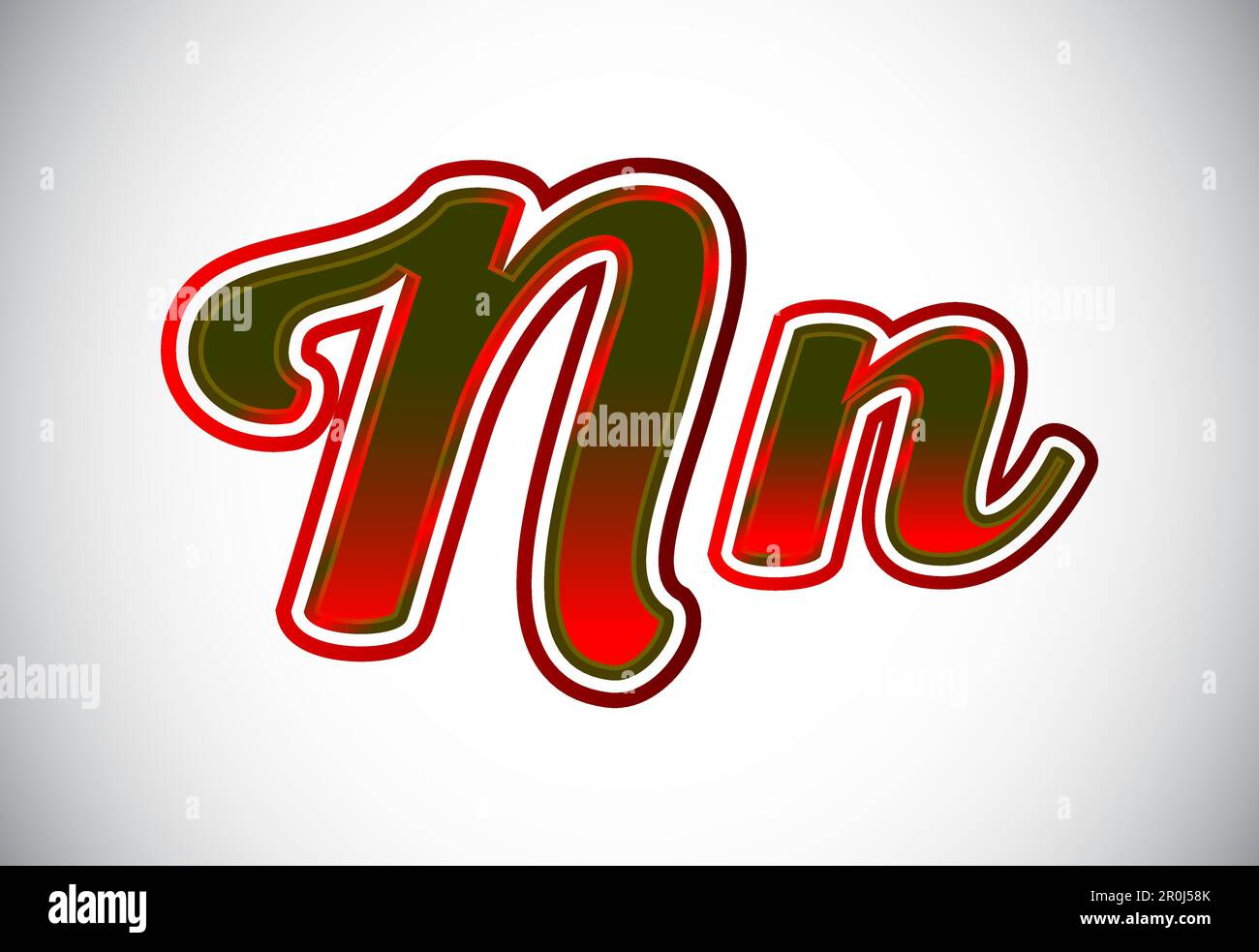 English Upper And Lower Case Letter. Graphic Alphabet Symbol For ...