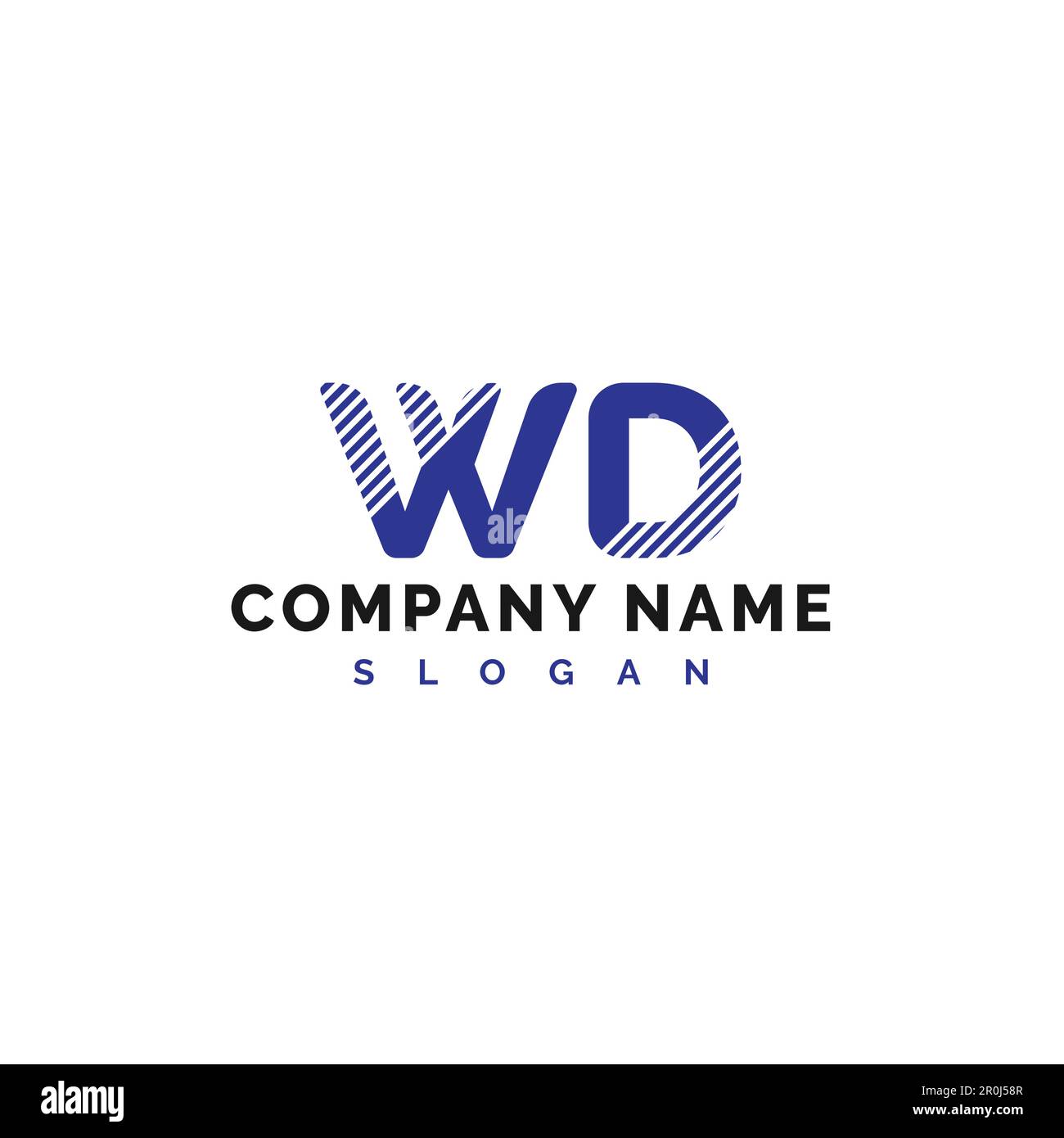 Wd letter logo hi-res stock photography and images - Alamy