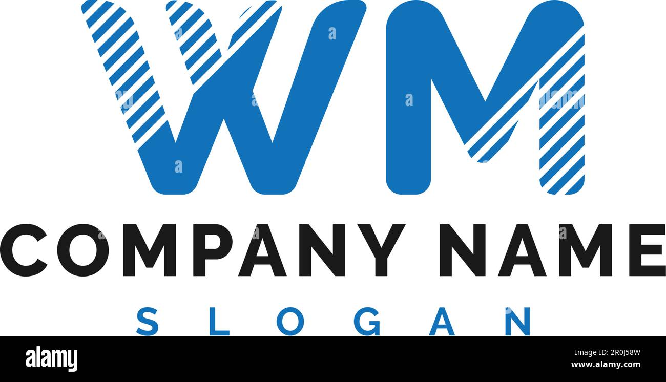 WM Letter Logo Design. WM Letter Logo Vector Illustration - Vector ...