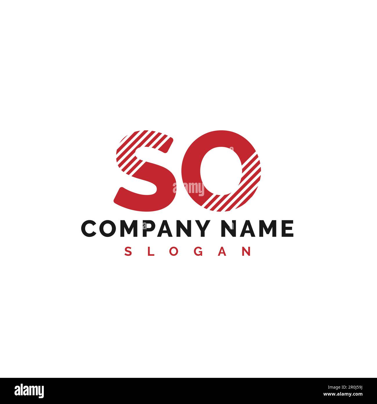 SO Letter Logo Design. SO letter logo Vector Illustration - Vector ...
