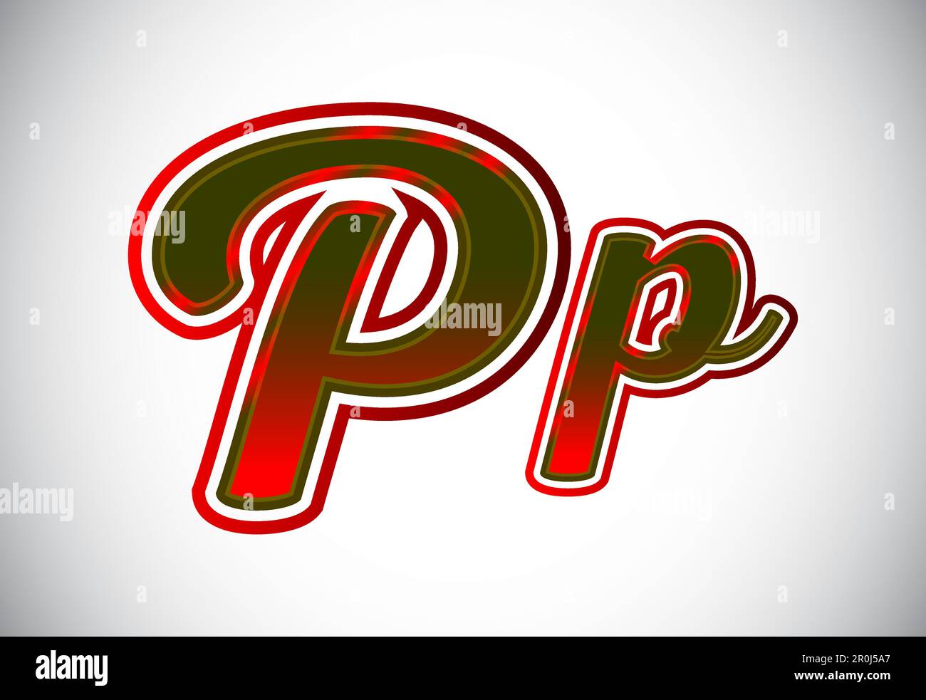 English Upper And Lower Case Letter. Graphic Alphabet Symbol For ...