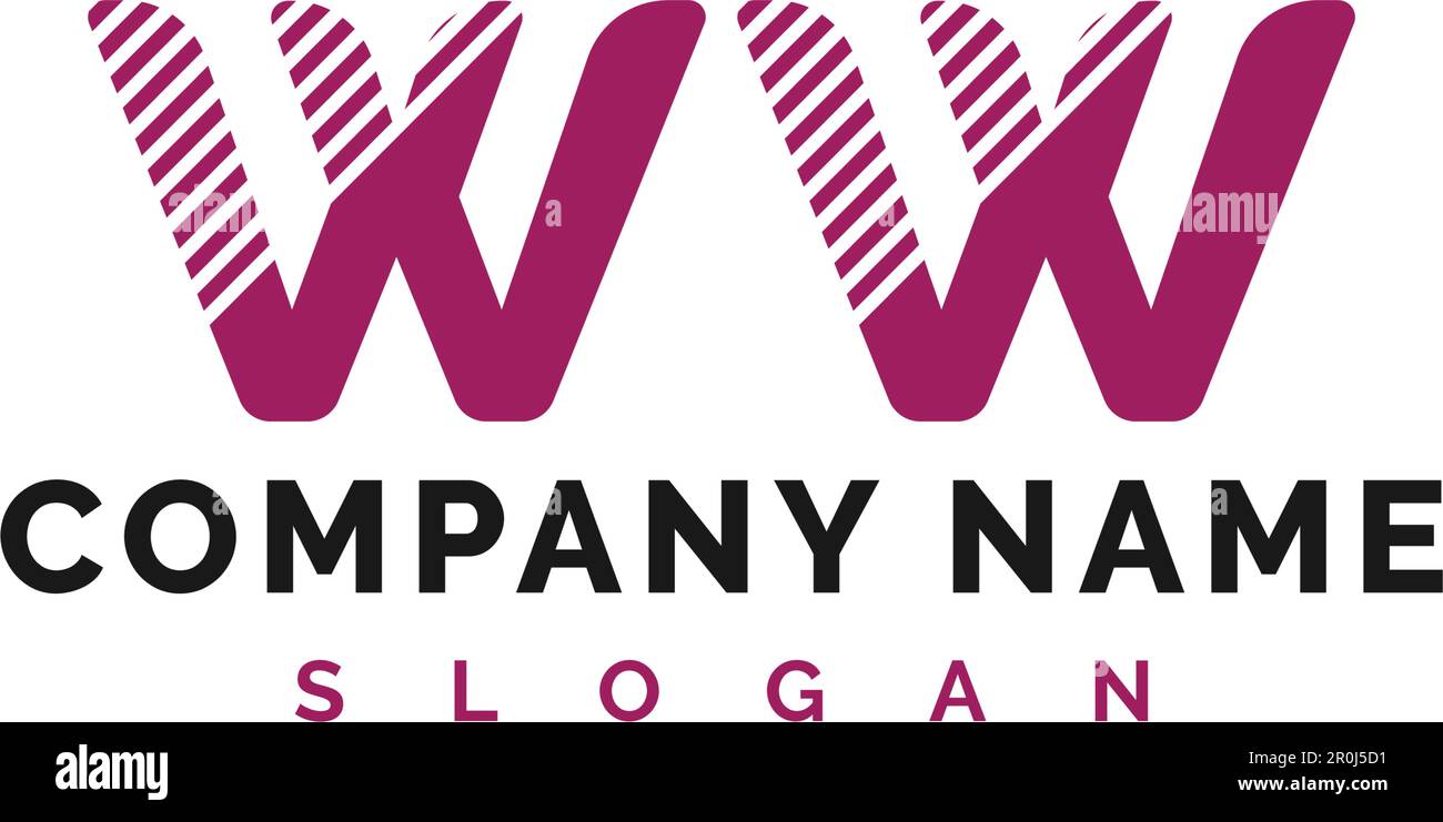 WW Letter Logo Design. WW Letter Logo Vector Illustration - Vector ...
