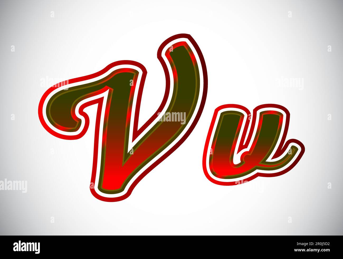 English Upper And Lower Case Letter. Graphic Alphabet Symbol For ...