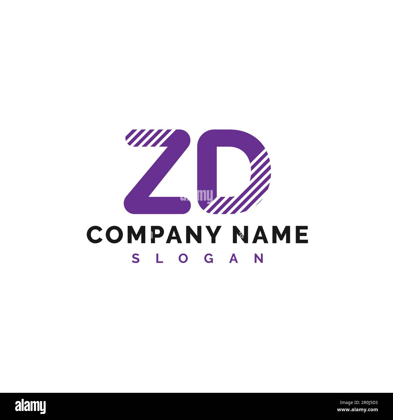 ZD Letter Logo Design. ZD Letter Logo Vector Illustration - Vector ...