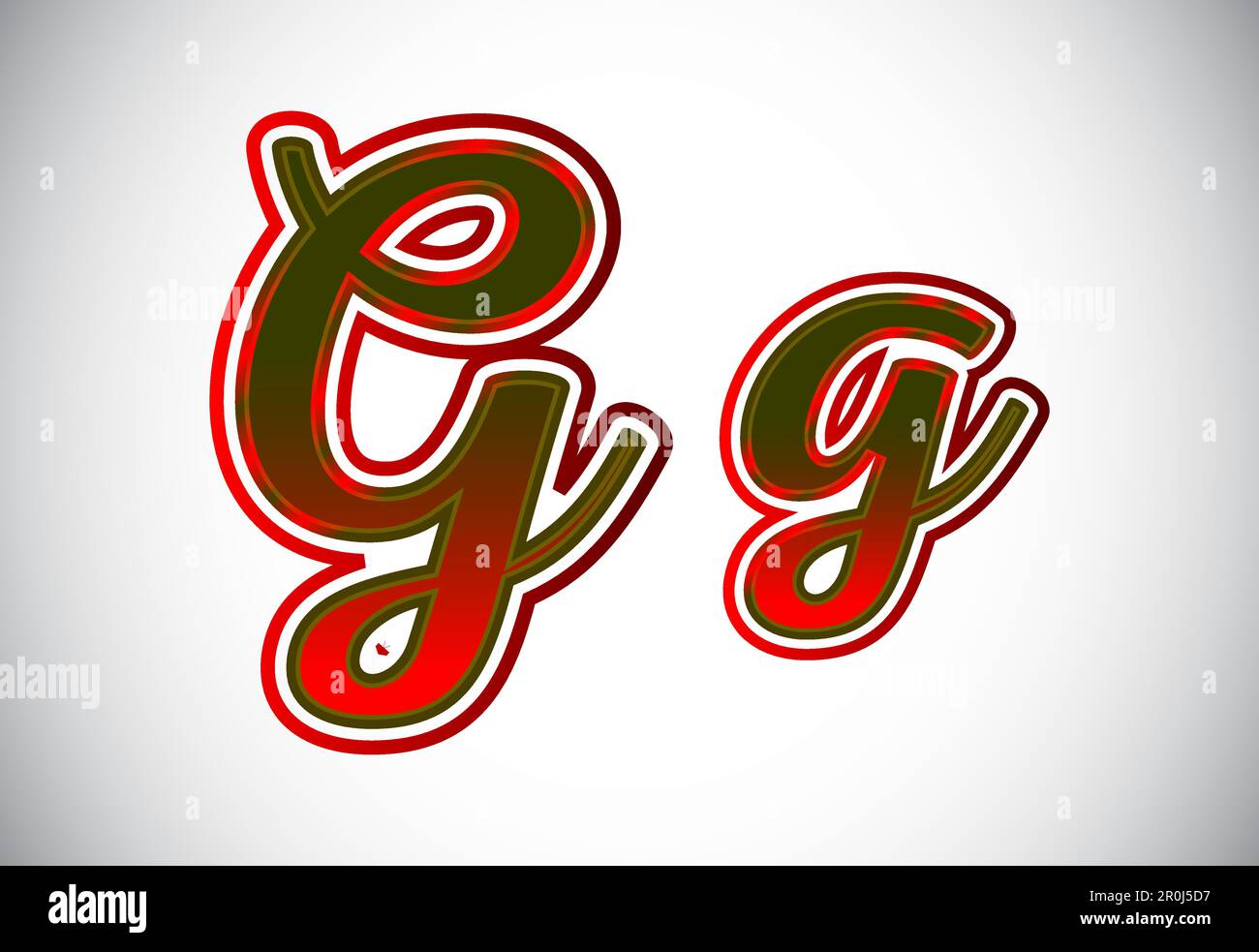 English Upper And Lower Case Letter. Graphic Alphabet Symbol For ...