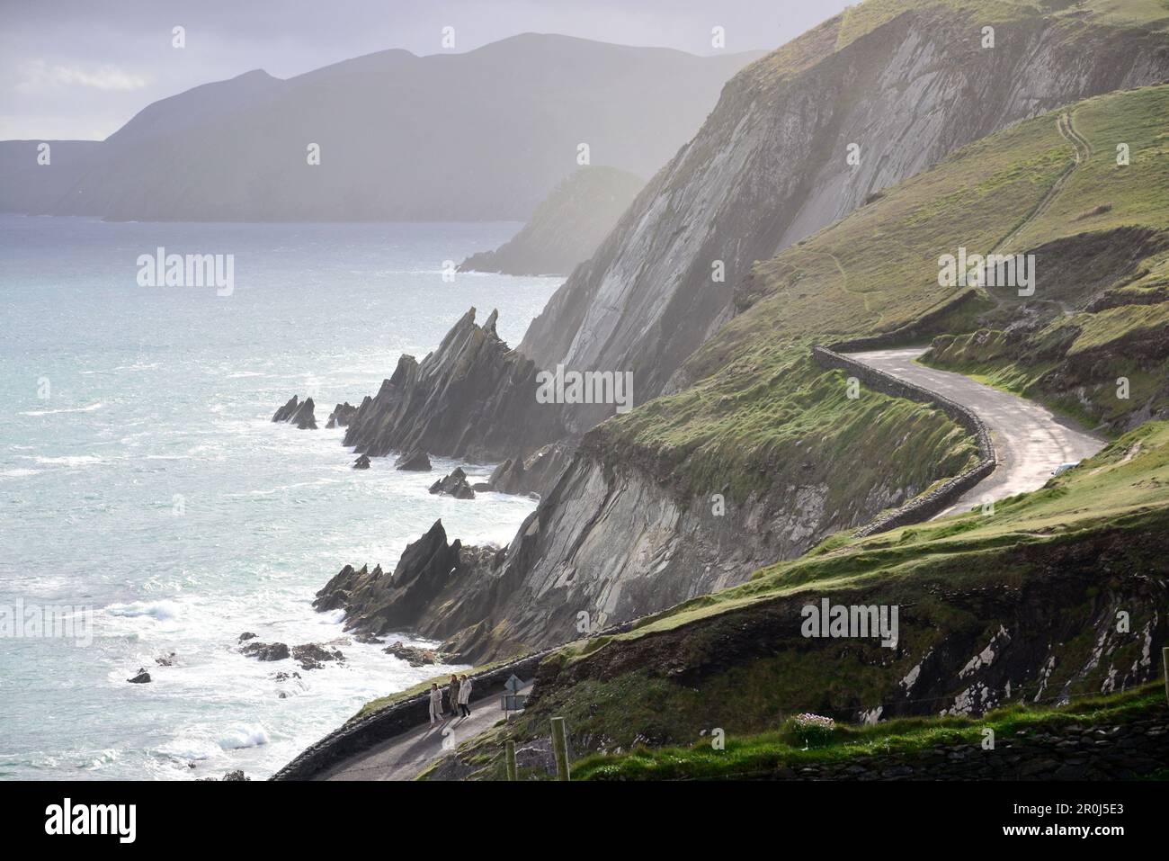 At the Slea Head, Dingle peninsula, Kerry, West coast, Ireland Stock ...