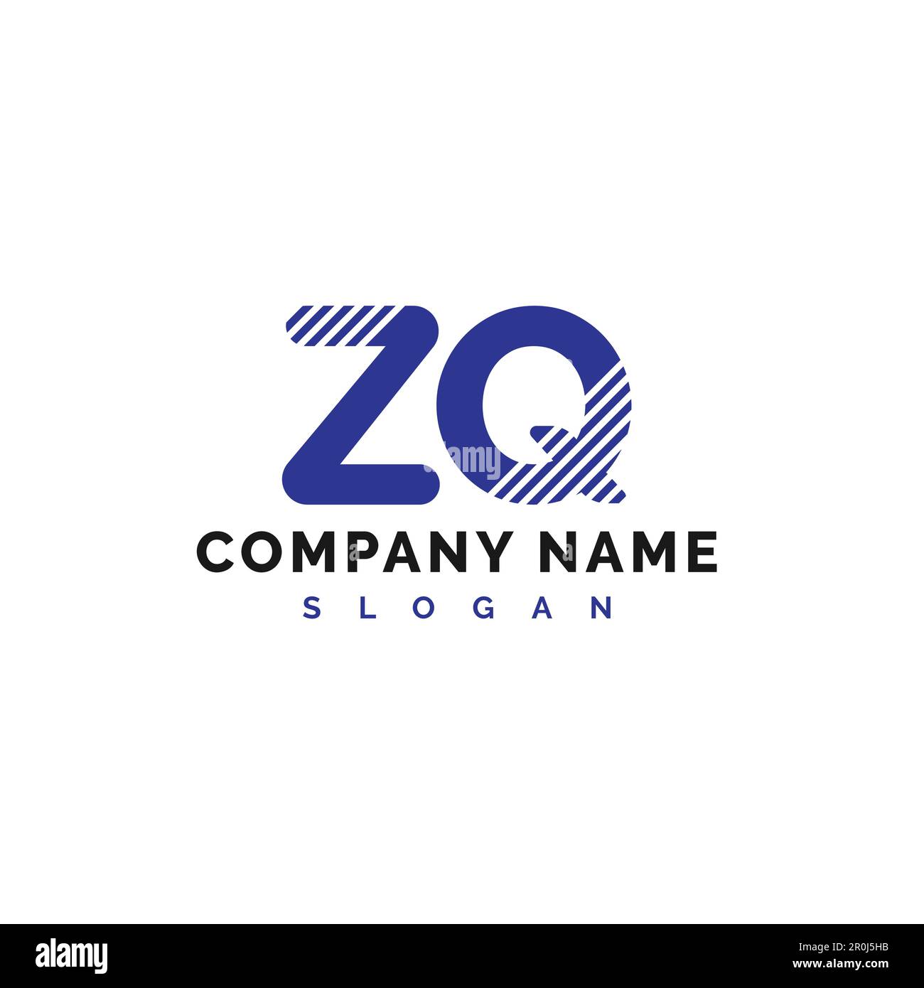 ZQ Letter Logo Design. ZQ Letter Logo Vector Illustration - Vector ...