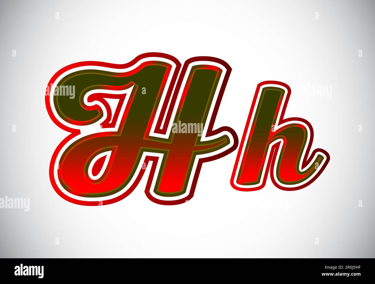 English Upper And Lower Case Letter. Graphic Alphabet Symbol For ...