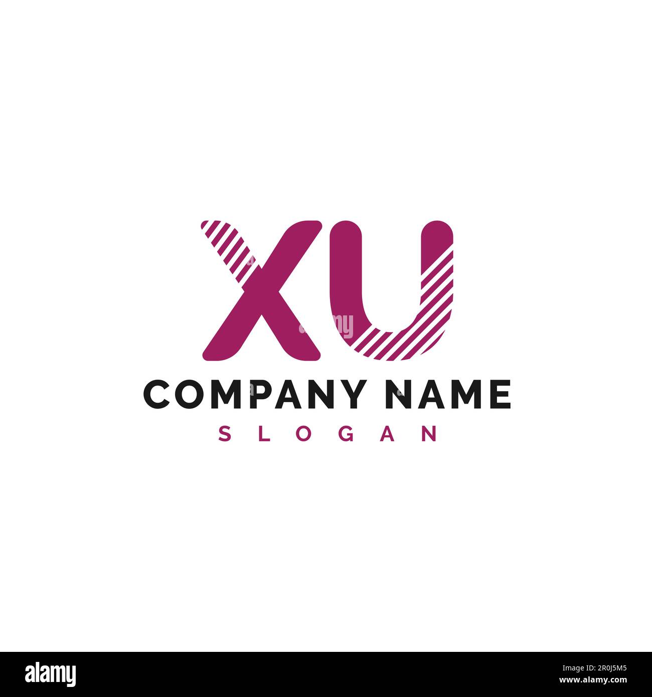 XU Letter Logo Design. XU Letter Logo Vector Illustration - Vector ...
