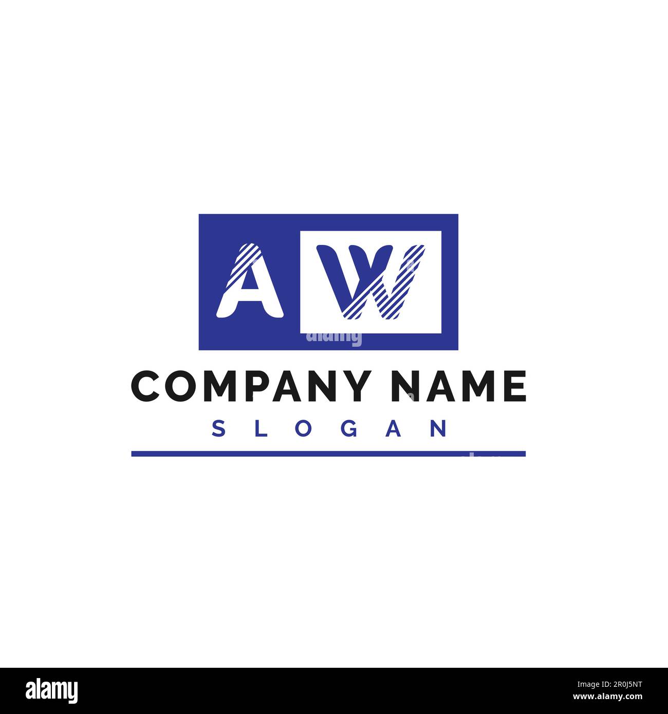 AW Logo Design. AW Letter Logo Icon Vector Illustration - Vector Stock ...