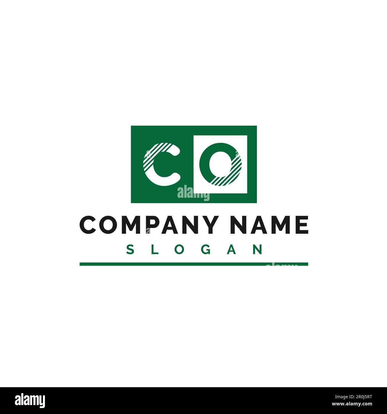 CO Logo Design. CO Letter Logo Vector Illustration - Vector Stock ...