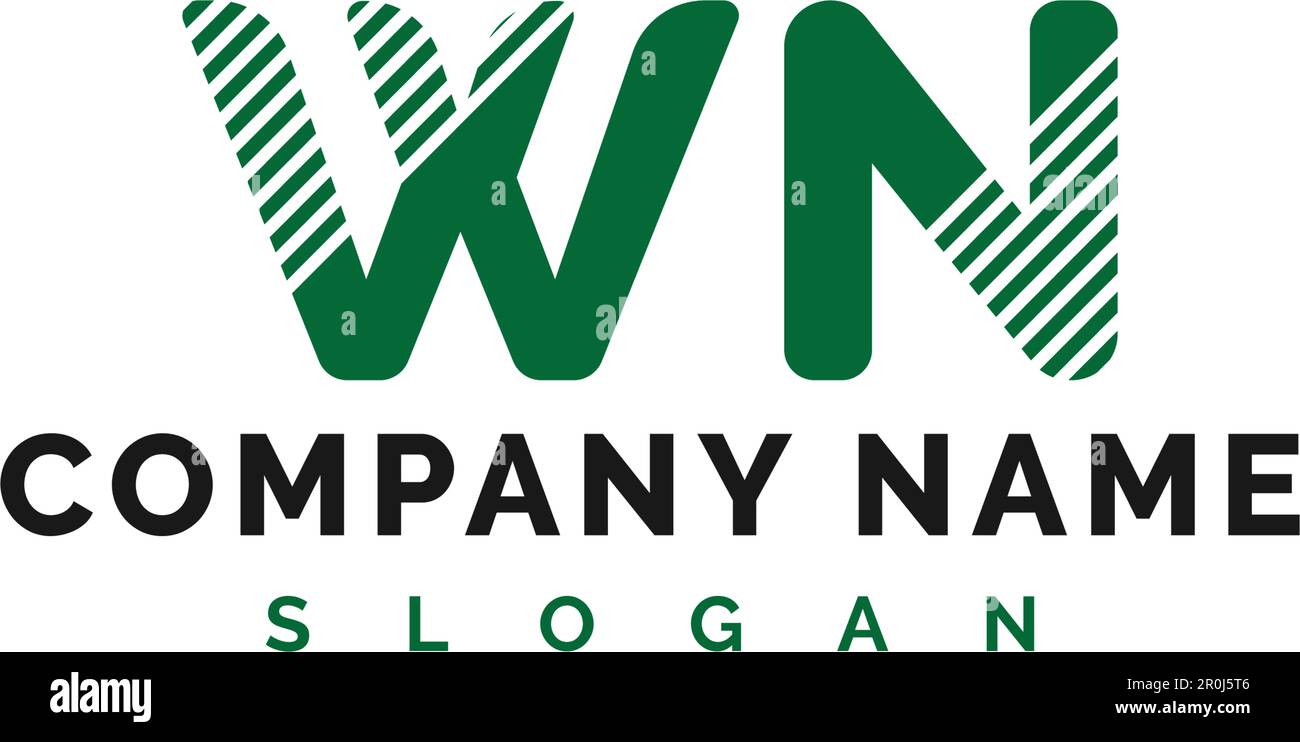 WN Letter Logo Design. WN Letter Logo Vector Illustration - Vector ...