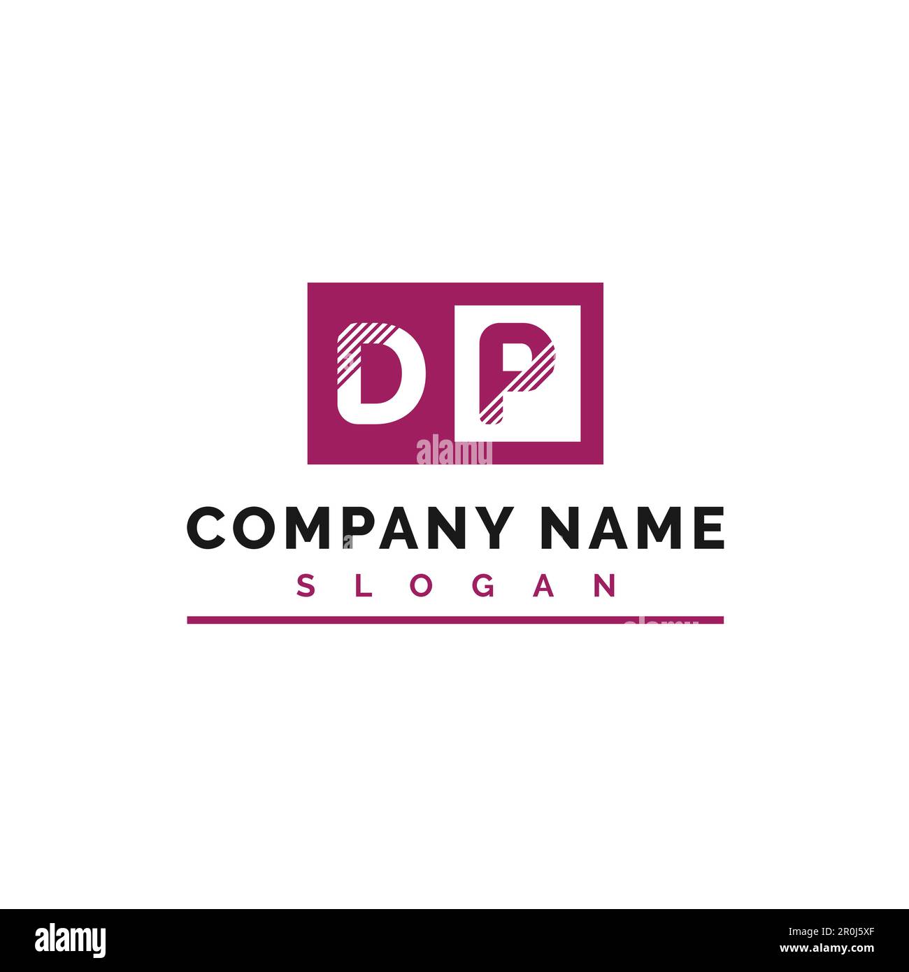 DP Logo Design. DP Letter Logo Vector Illustration - Vector Stock ...