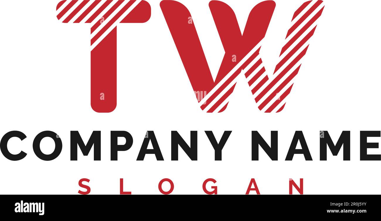 TW Letter Logo Design. TW letter logo Vector Illustration - Vector ...