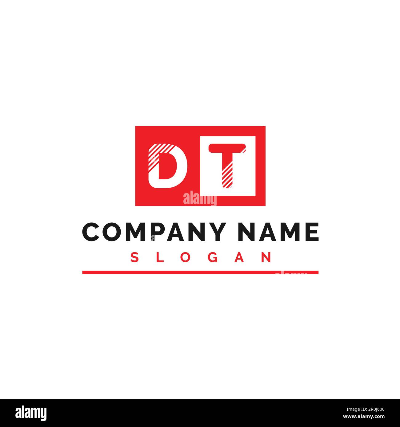 DT Logo Design. DT Letter Logo Vector Illustration - Vector Stock ...