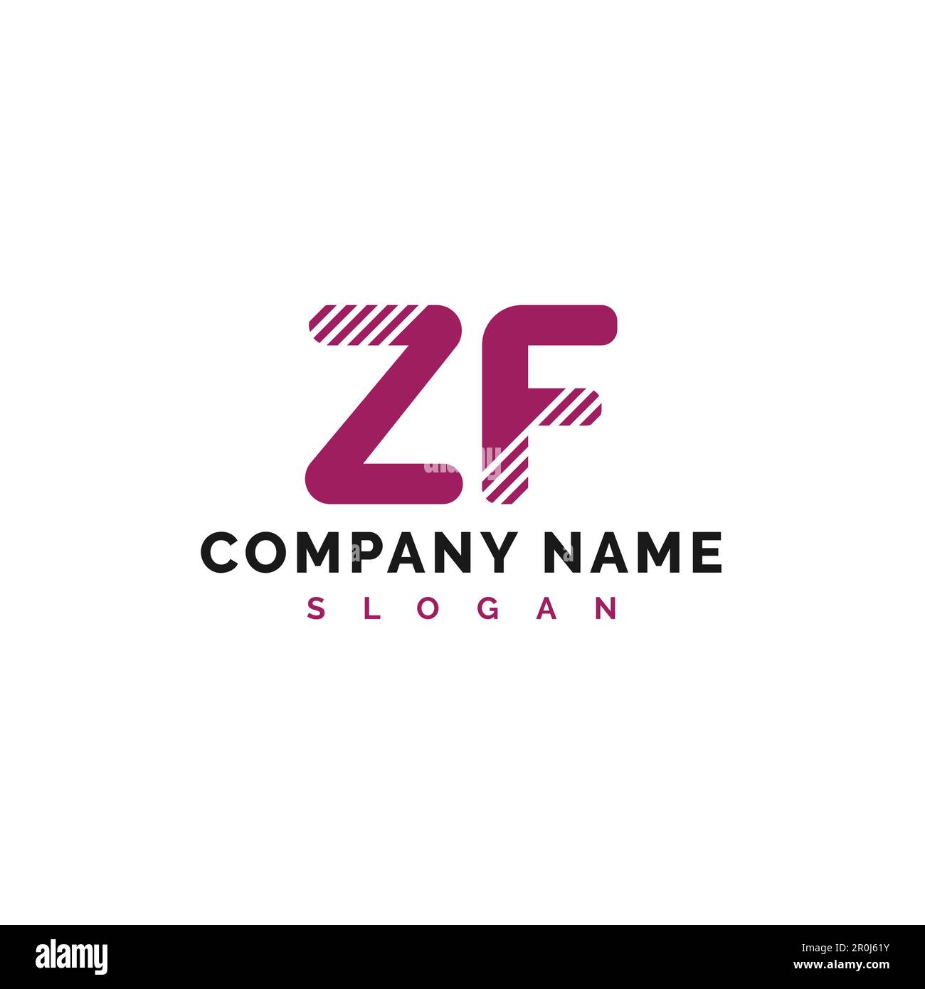 ZF Letter Logo Design. ZF Letter Logo Vector Illustration - Vector ...