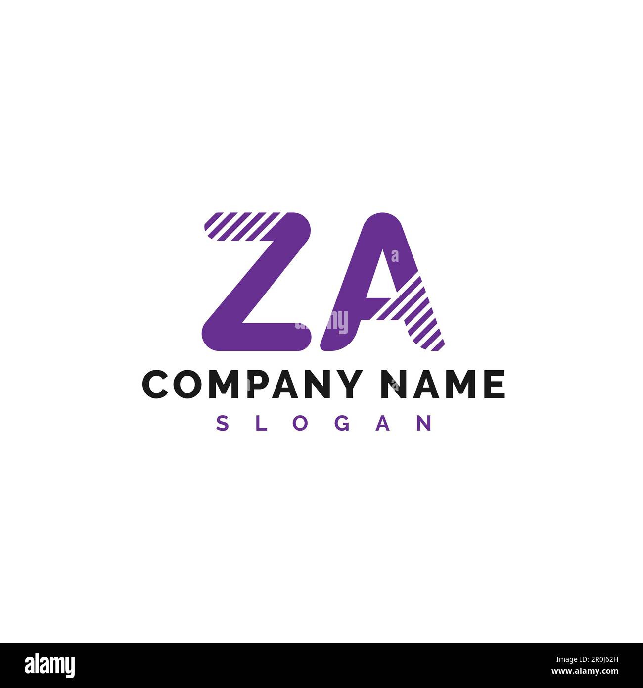 ZA Letter Logo Design. ZA Letter Logo Vector Illustration - Vector ...