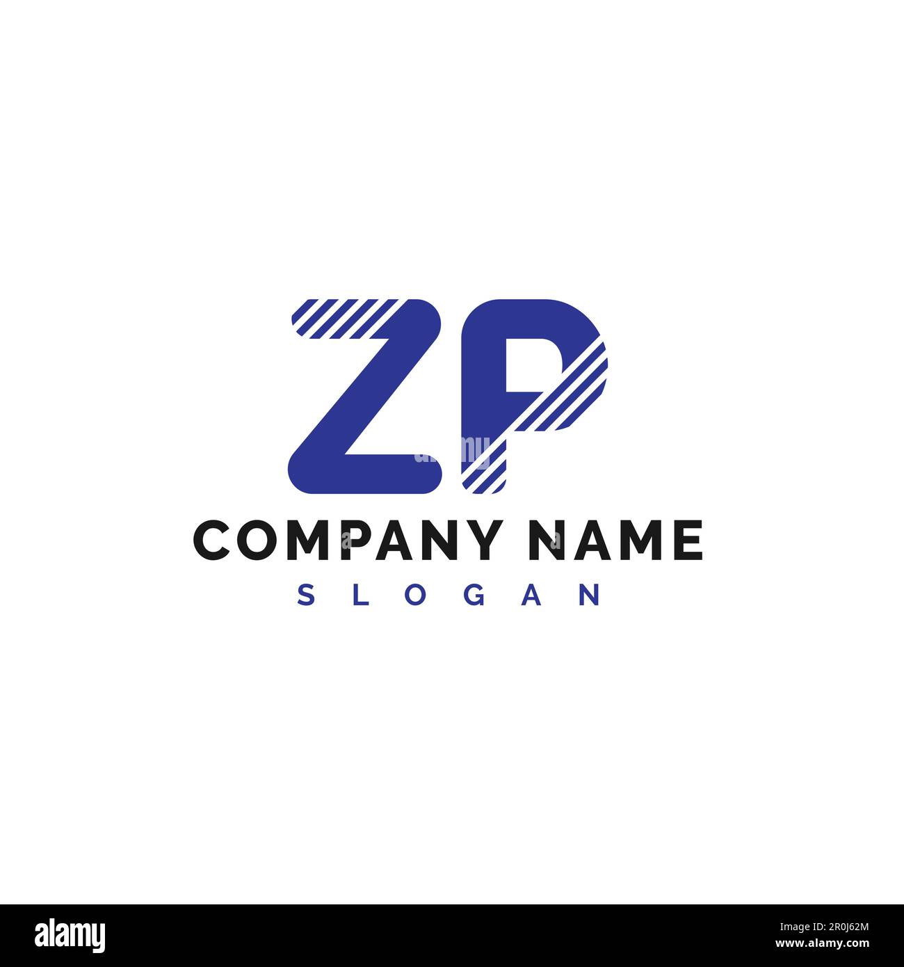 ZP Letter Logo Design. ZP Letter Logo Vector Illustration - Vector ...