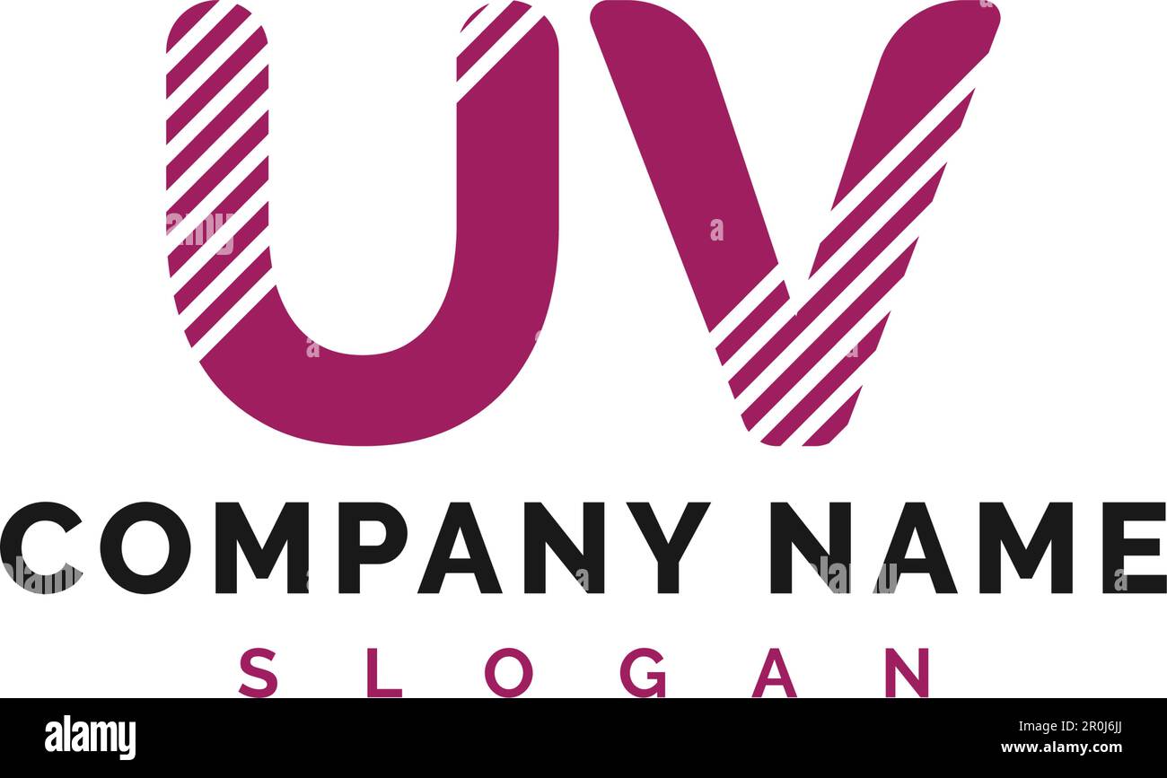 UV Letter Logo Design. UV Letter Logo Vector Illustration - Vector Stock Vector Image & Art - Alamy