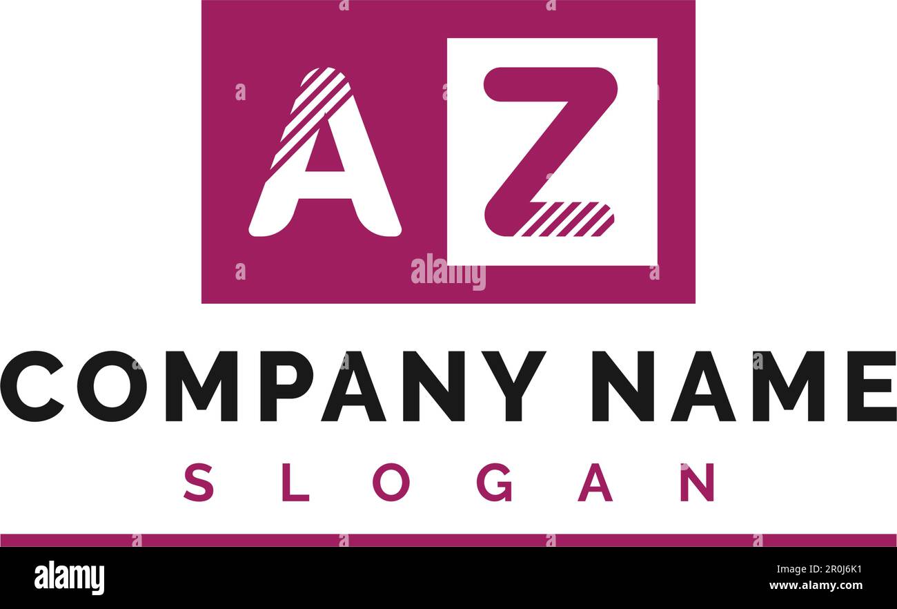 Az logo design hi-res stock photography and images - Alamy
