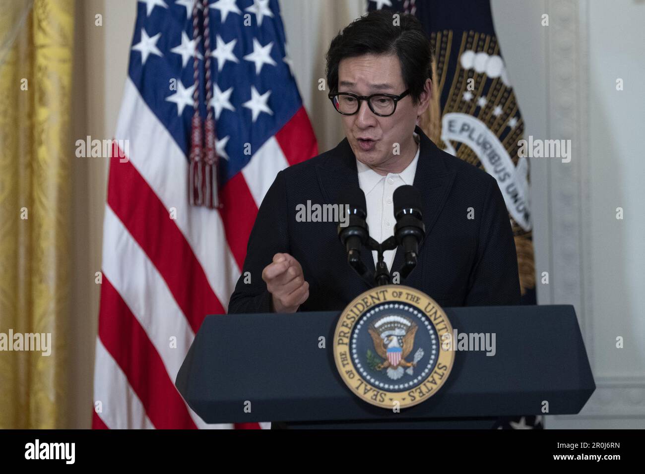 Washington, United States. 08th May, 2023. Actor Ke Huy Quan speaks ...