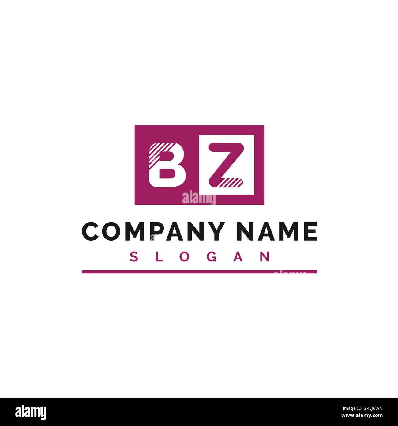BZ Logo Design. BZ Letter Logo Vector Illustration - Vector Stock ...