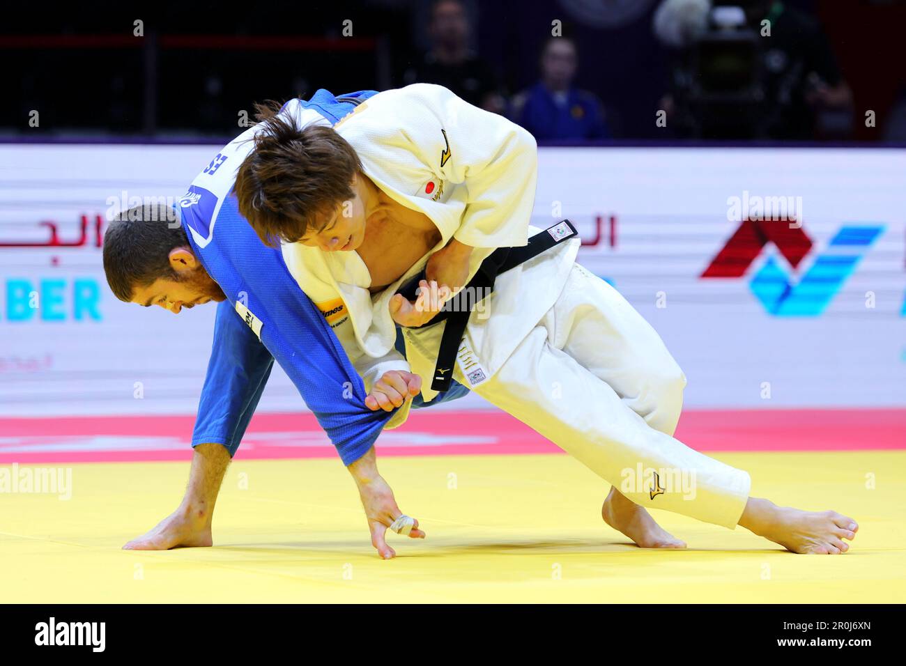 Ali Bin Hamad Al Attiyah Arena, Doha, Qatar. 8th May, 2023. (L-R) Alberto Gaitero Martin (ESP ...