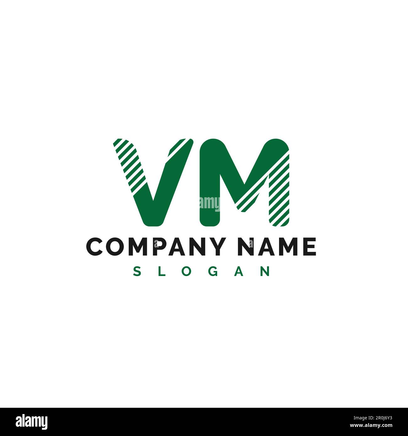 VM Letter Logo Design. VM Letter Logo Vector Illustration - Vector ...