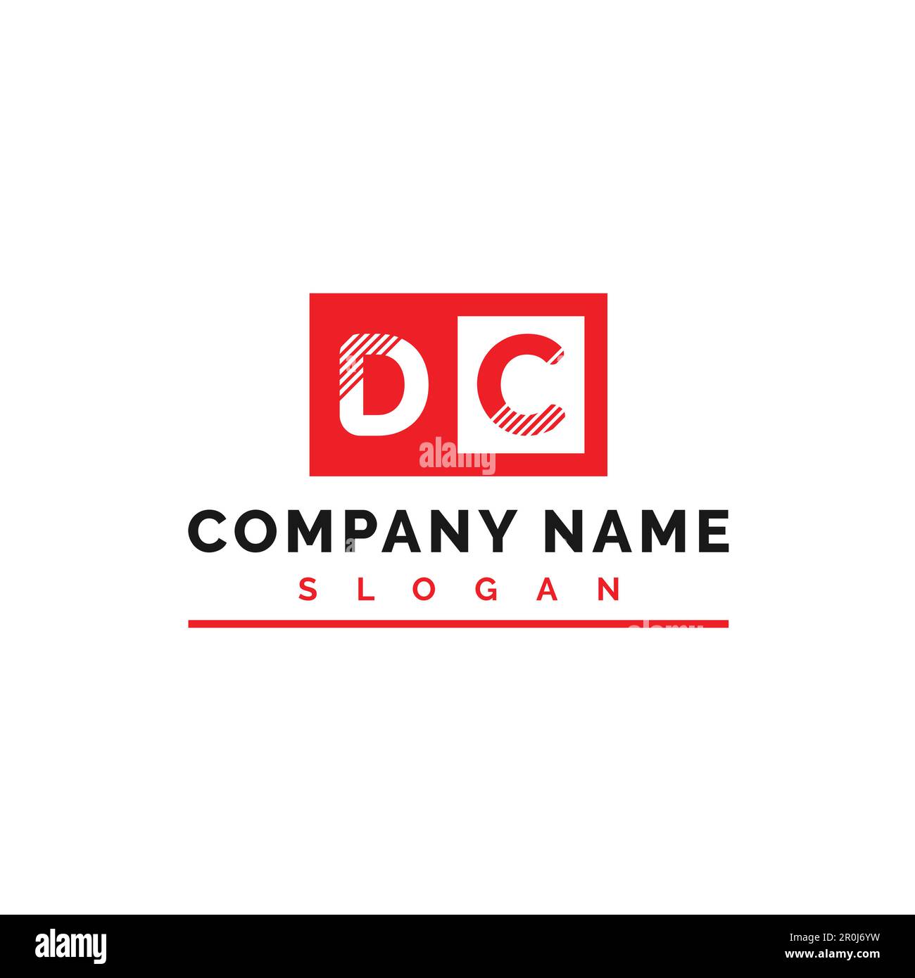 DC Logo Design. DC Letter Logo Vector Illustration - Vector Stock ...
