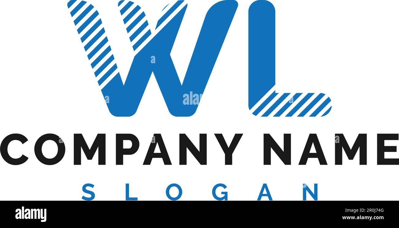 WL Letter Logo Design. WL Letter Logo Vector Illustration - Vector ...