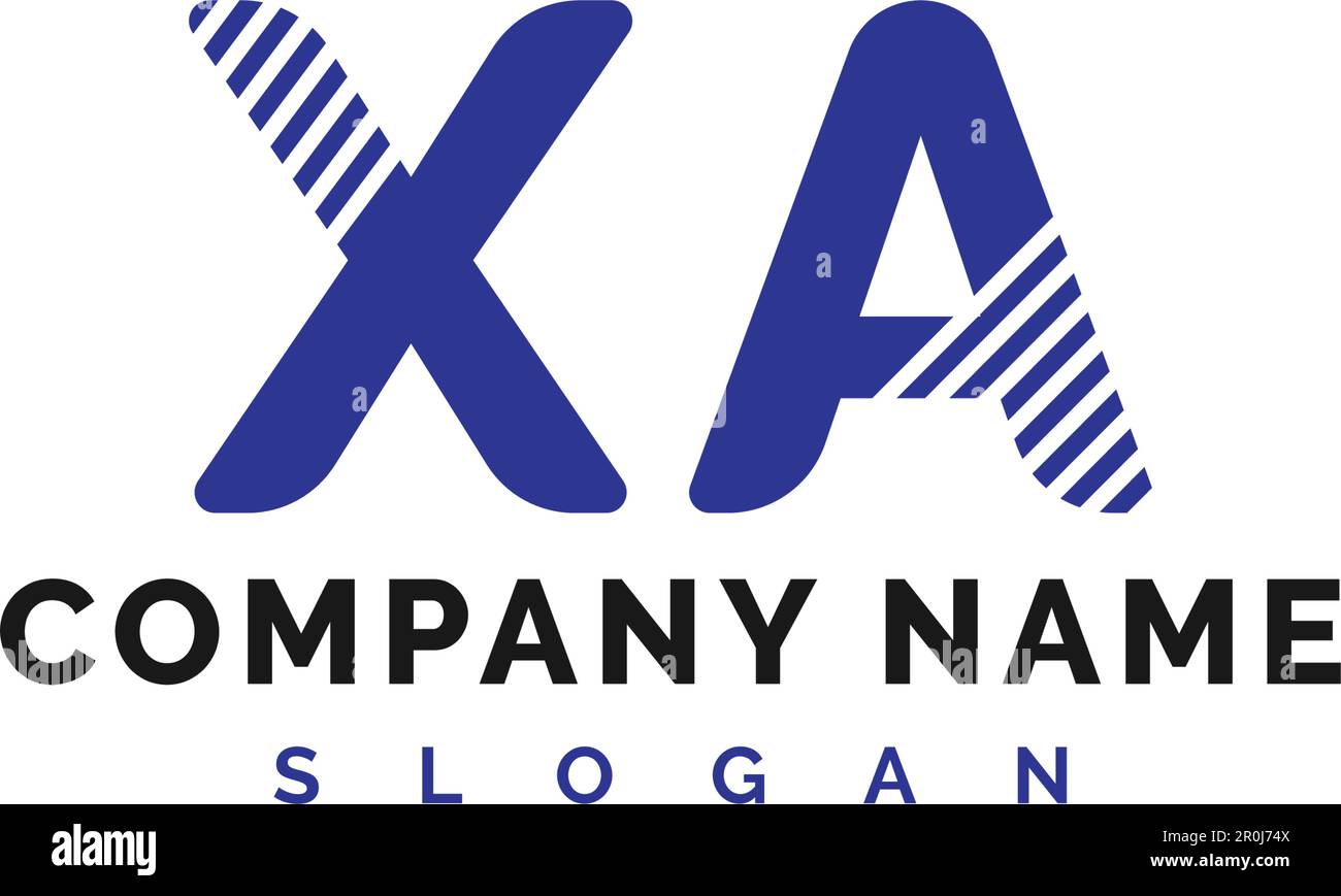 XA Letter Logo Design. XA Letter Logo Vector Illustration - Vector ...