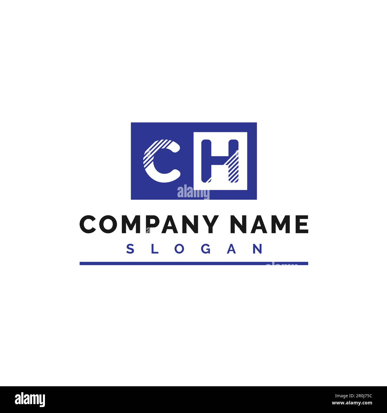CH Logo Design. CH Letter Logo Vector Illustration - Vector Stock ...