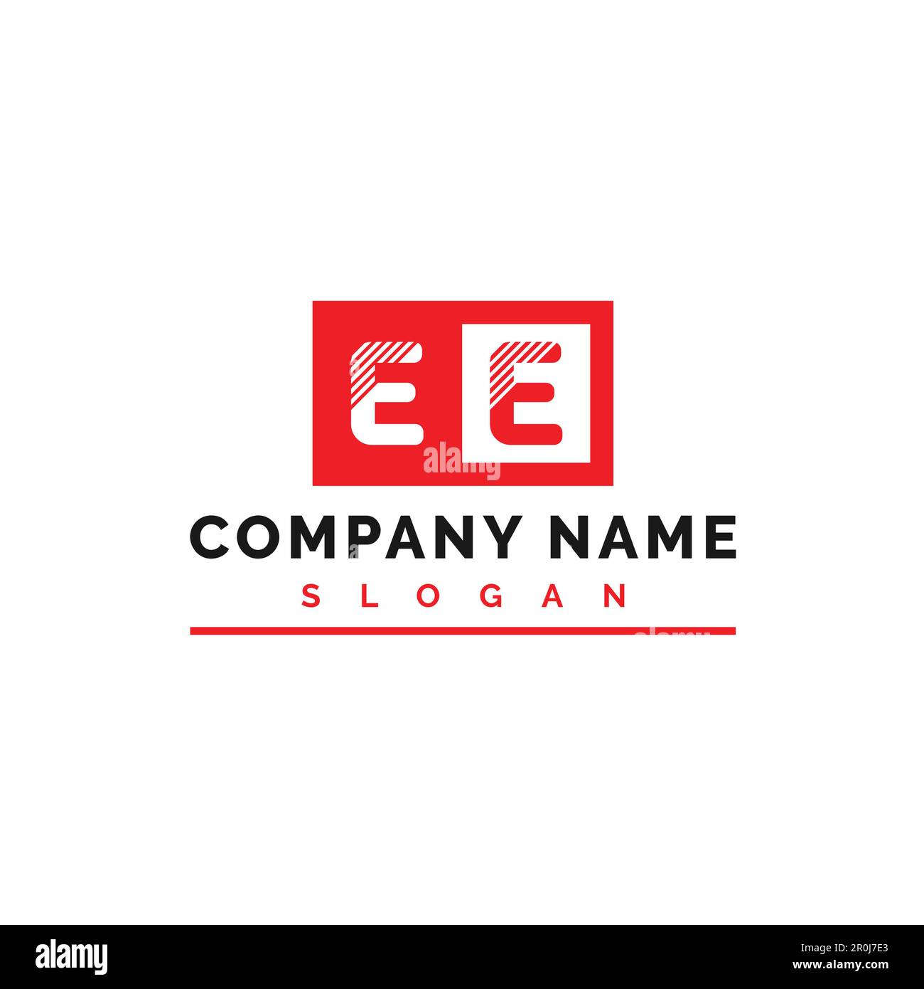 EE Logo Design. EE Letter Logo Vector Illustration - Vector Stock ...