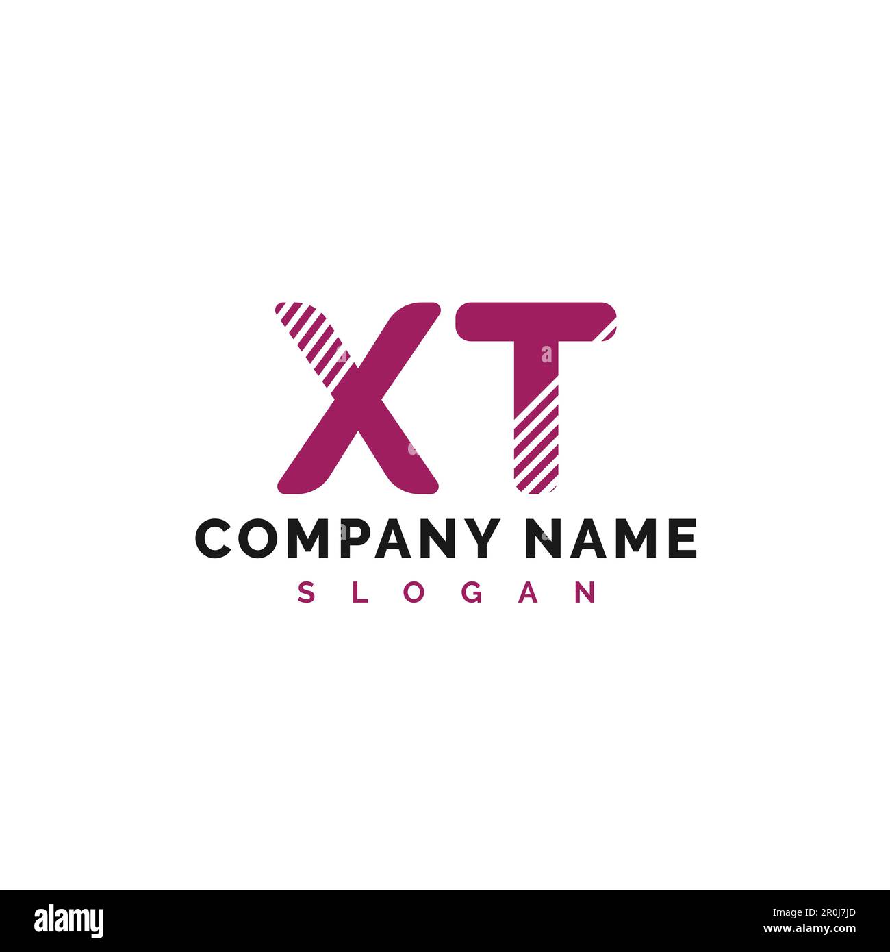 XT Letter Logo Design. XT Letter Logo Vector Illustration - Vector ...