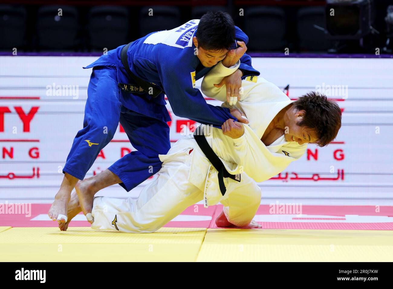 Ali Bin Hamad Al Attiyah Arena, Doha, Qatar. 8th May, 2023. (L-R ...