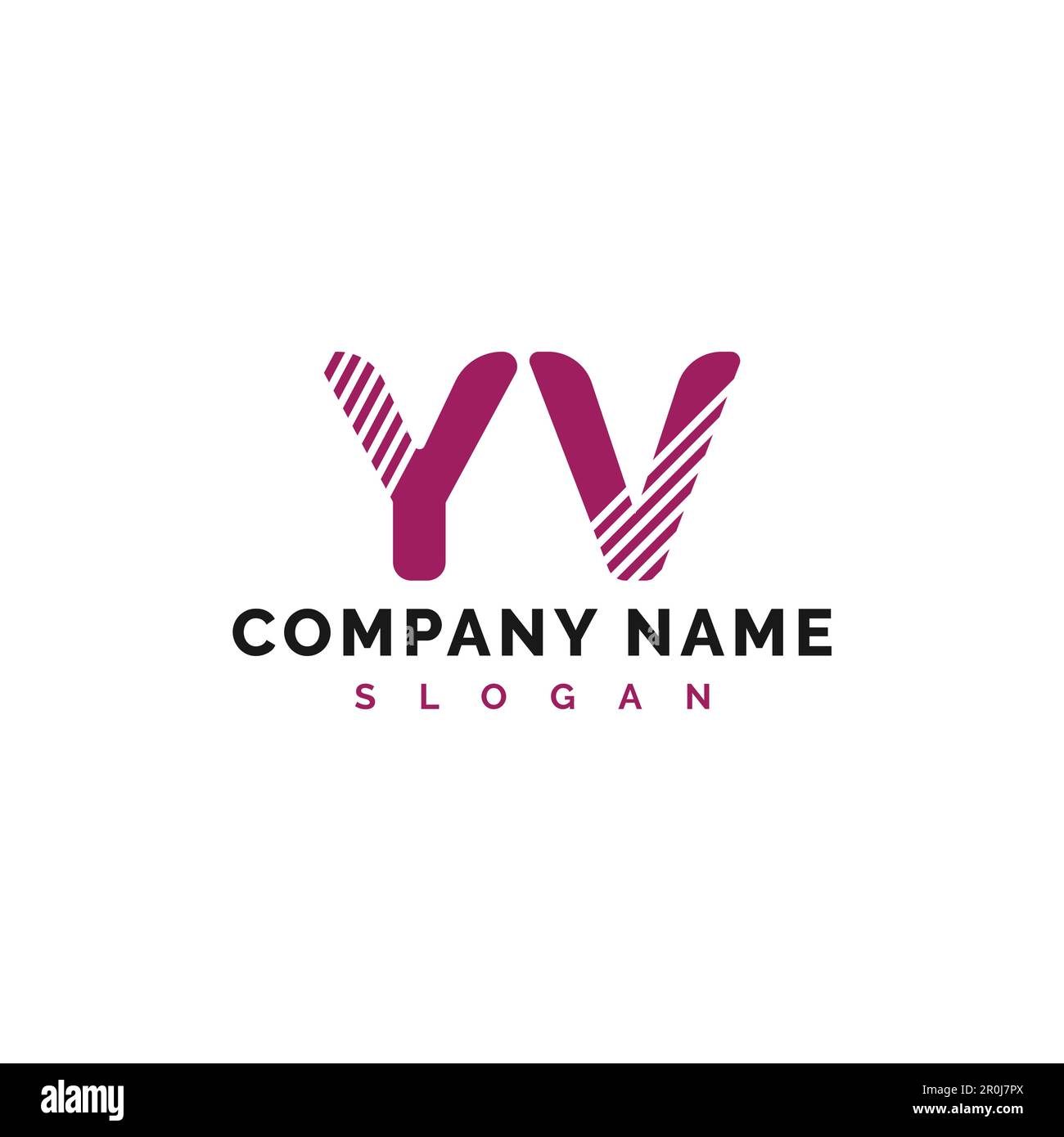 YV Letter Logo Design. YV Letter Logo Vector Illustration - Vector ...