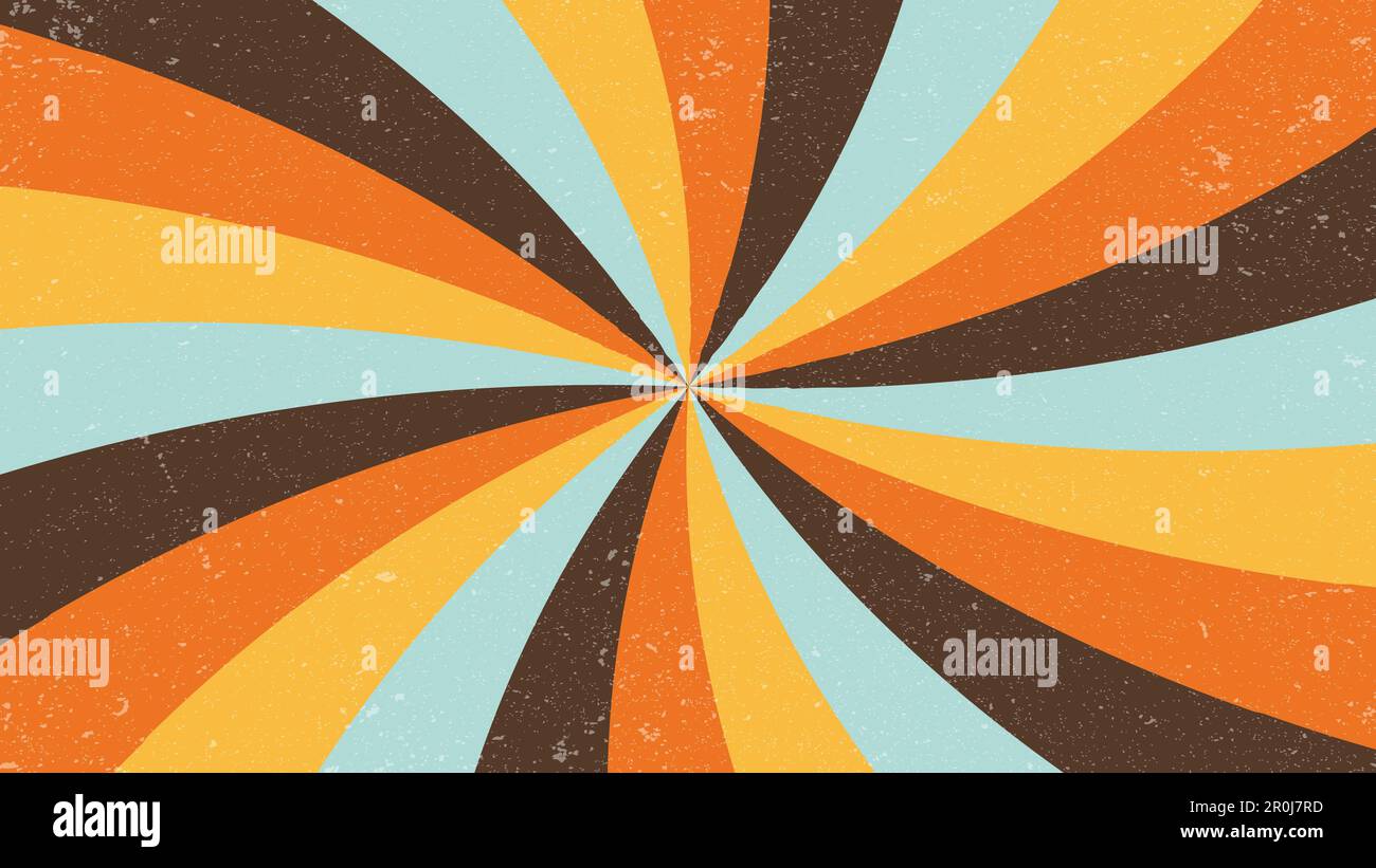 Sunburst retro vintage background vector. Waves, swirl, vector texture ...
