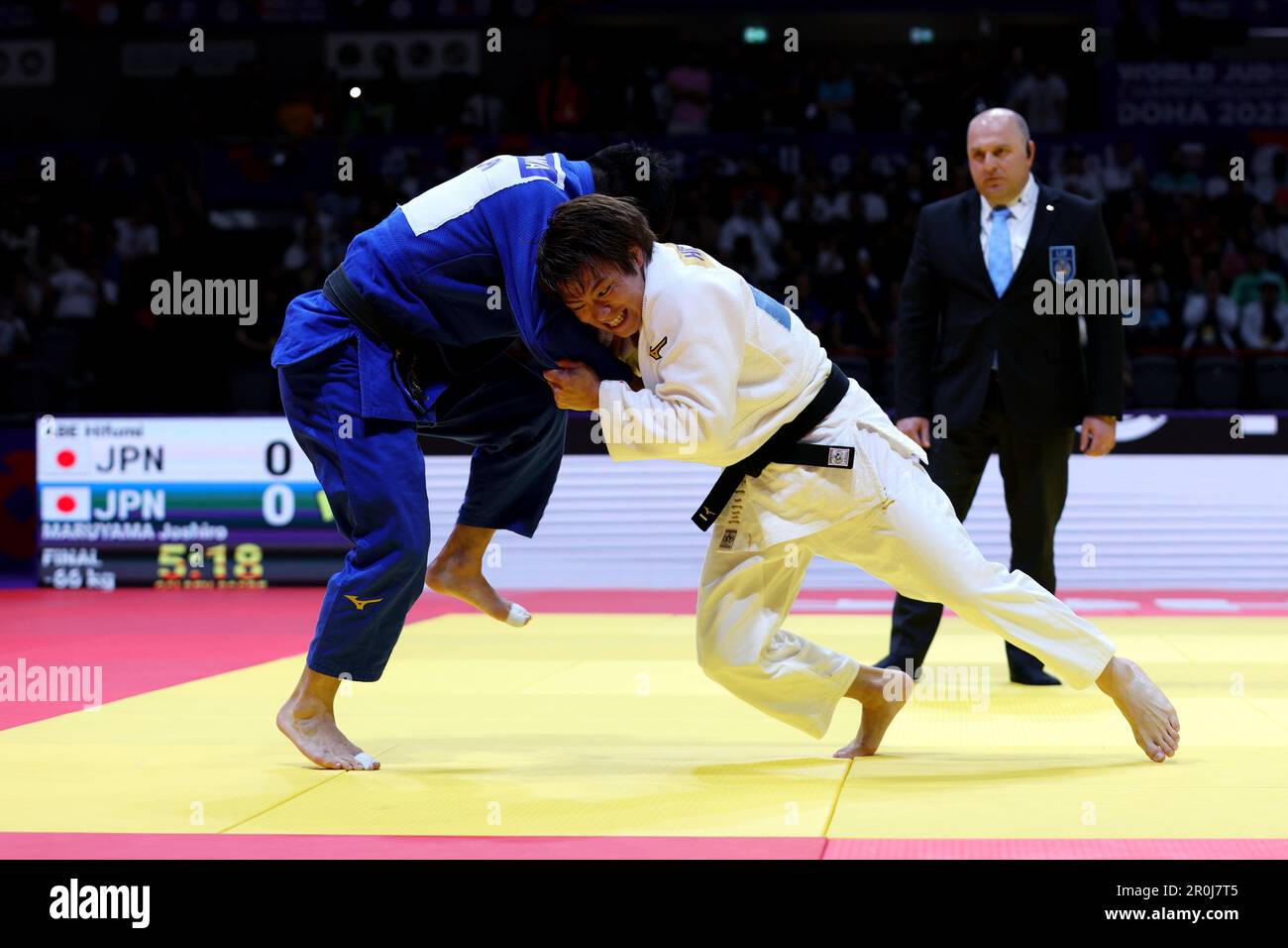 Ali Bin Hamad Al Attiyah Arena, Doha, Qatar. 8th May, 2023. (L-R ...