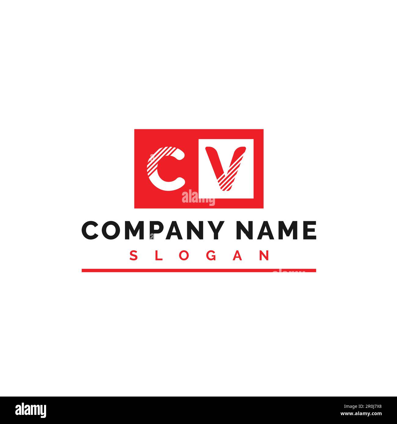 CV Logo Design.CV Letter Logo Vector Illustration - Vector Stock Vector ...