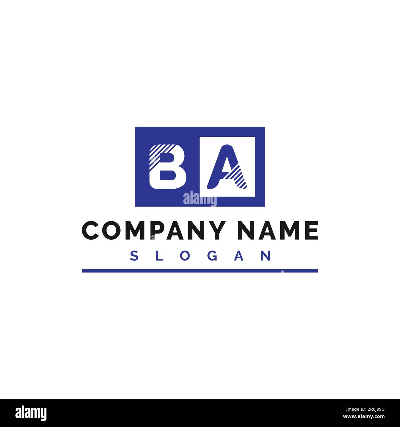 BA Logo Design. BA Letter Logo Icon Vector Illustration - Vector Stock ...