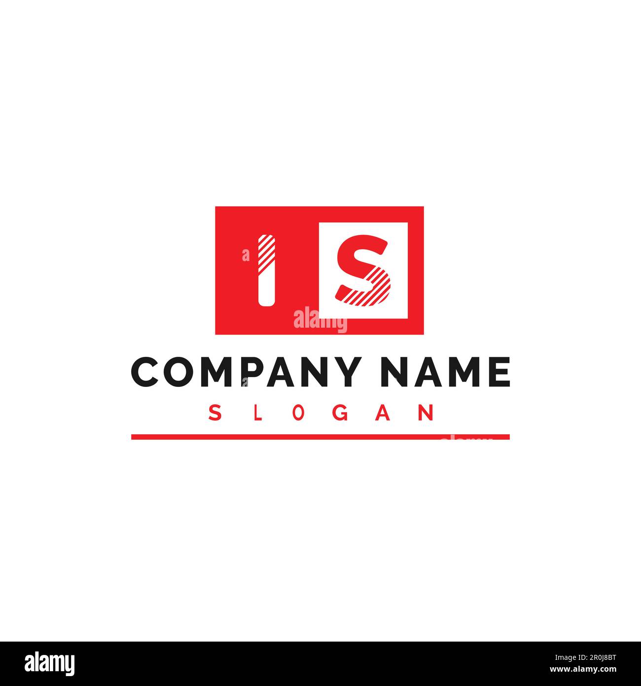 IS Logo Design. IS Letter Logo Vector Illustration - Vector Stock ...