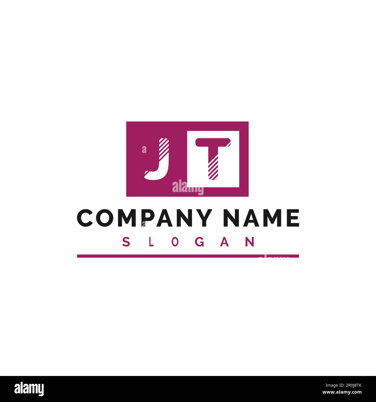 JT Letter Logo Design. JT Letter Logo Vector Illustration - Vector Stock Vector Image & Art - Alamy